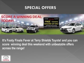 Terry shield toyata special deals & offers | PPTX