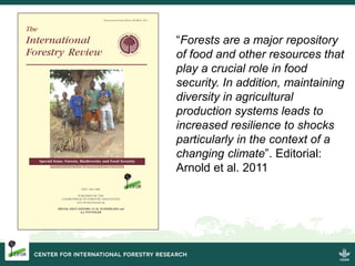 Forests, Ecosystem Services and Food Security | PPTX