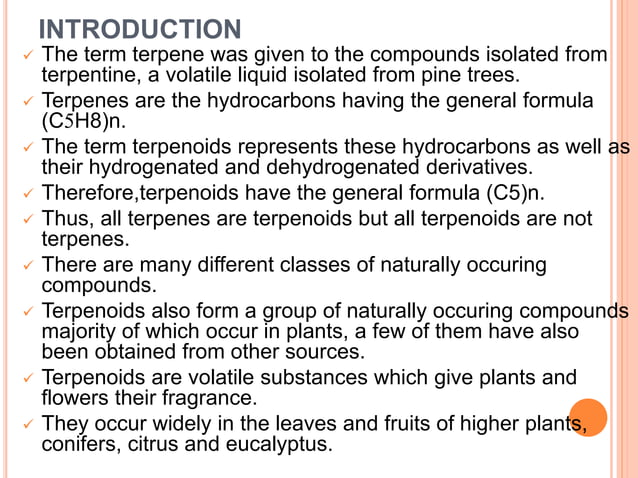 TERPENOIDS | PPTX | Science