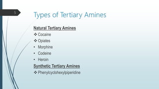 Tertiary Amines Presentation For M.phill Students | PPTX