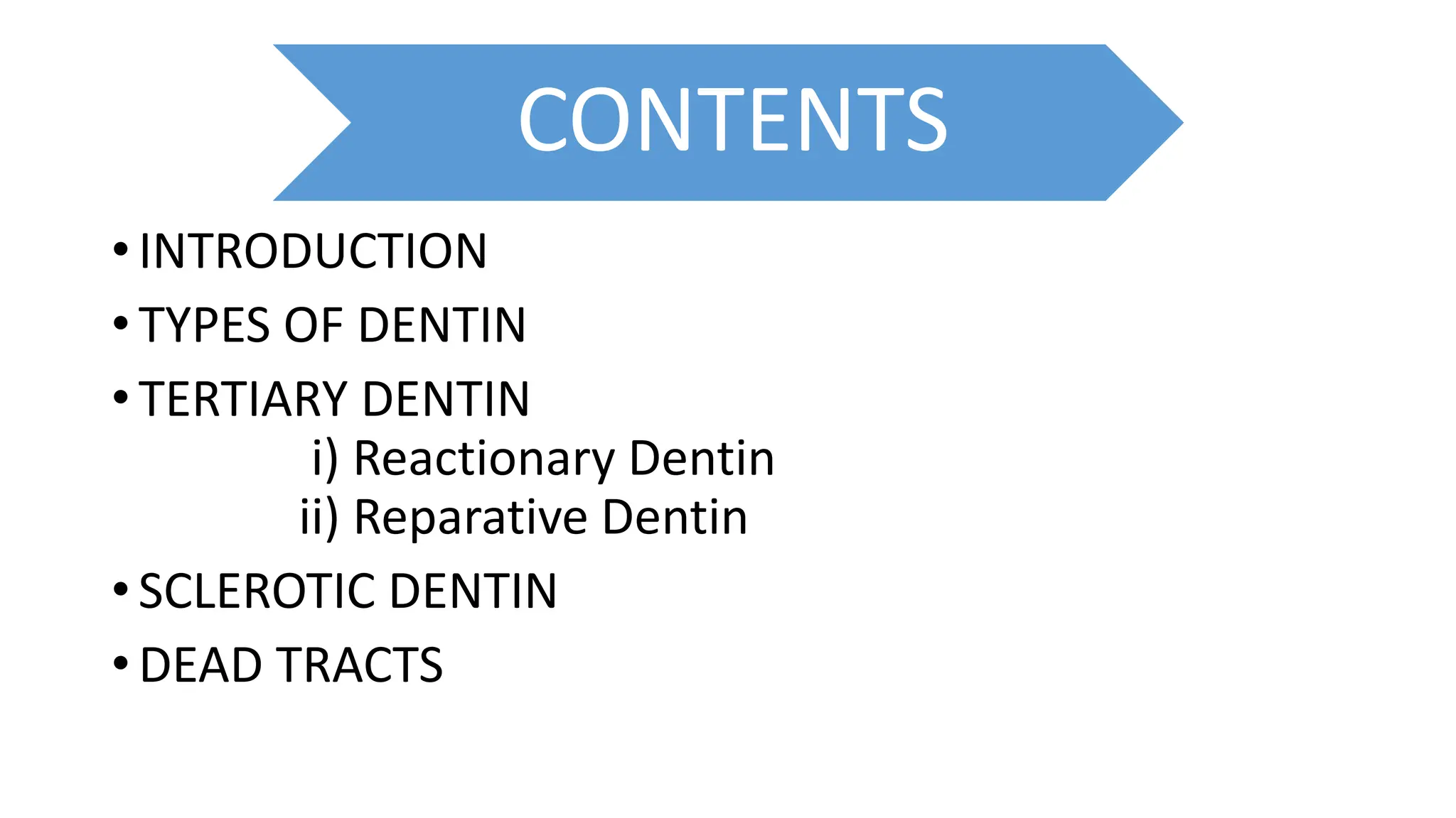 tertiary dentin types of tertiary dentin and histology | PPTX