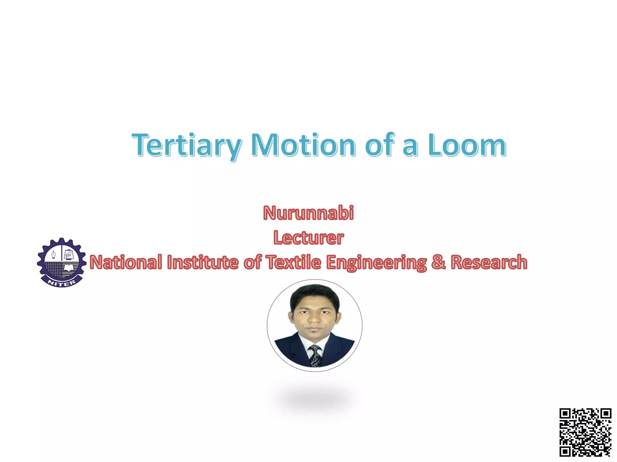 Tertiary motion of a loom | PDF