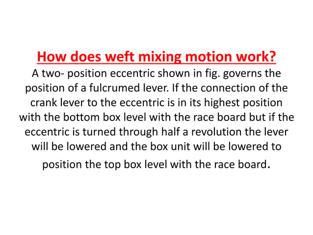 Tertiary motion of a loom | PDF | Needlework | Arts and Crafts