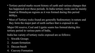 A Presentation on Tertiary Rocks of India.pptx