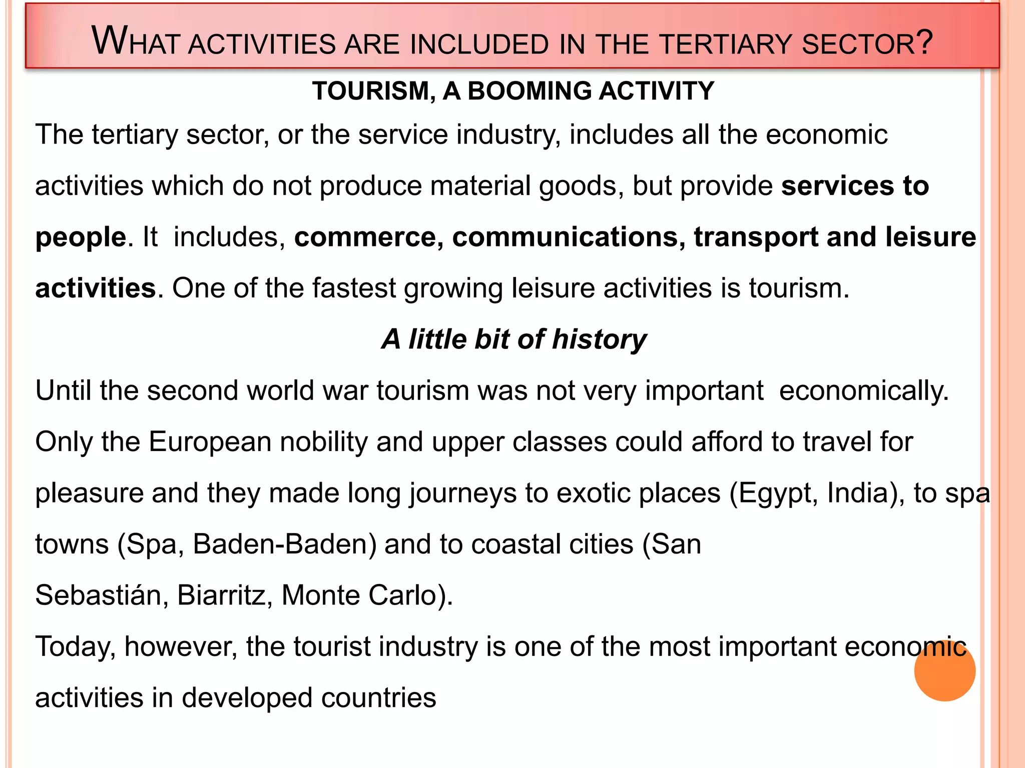 Tertiary sector | PPTX