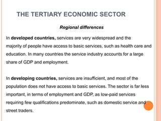 Tertiary sector | PPTX