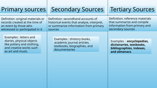 Tertiary Sources of History.pptx is by me | PPTX