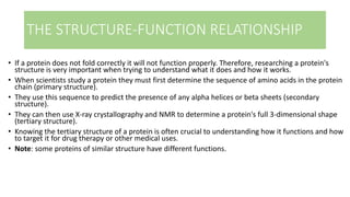 Tertiary Structure of Proteins | PPTX