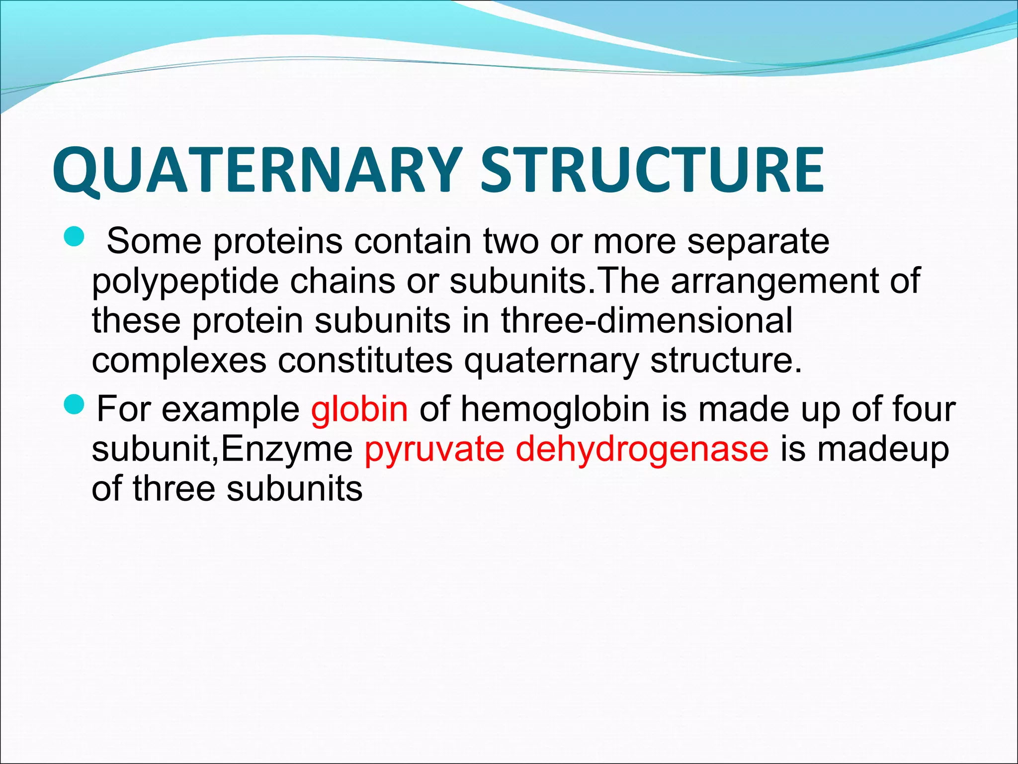 Tertiary structure of proteins | PPT