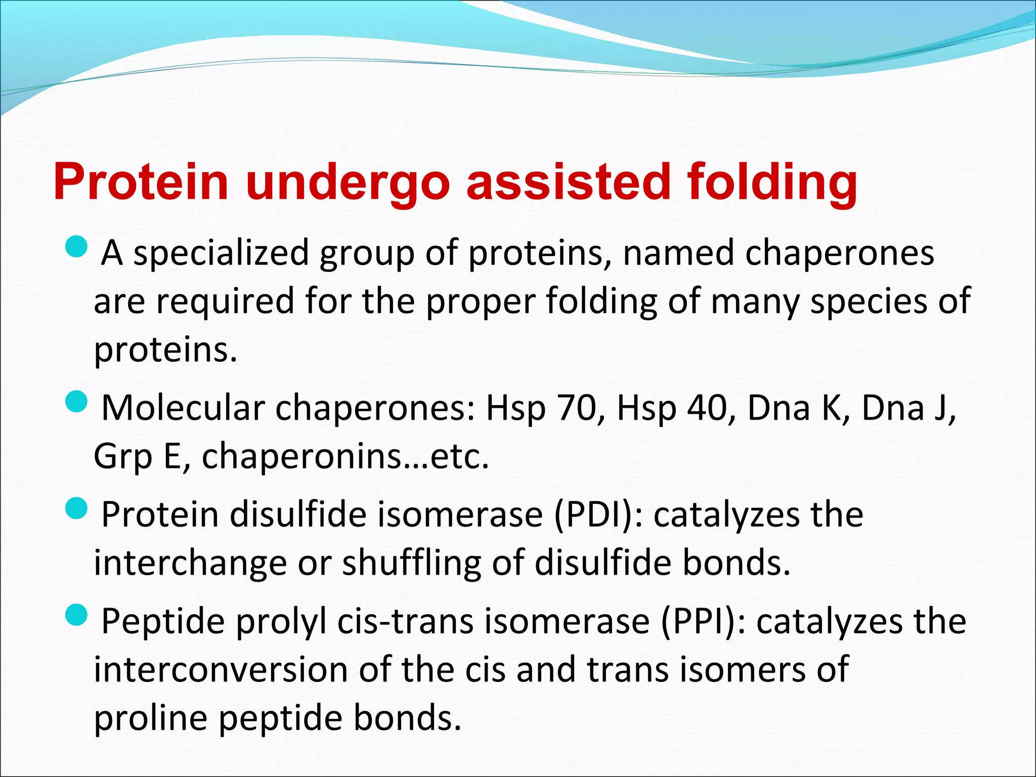 Tertiary structure of proteins | PPT