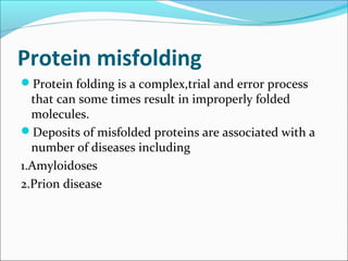 Tertiary structure of proteins | PPT