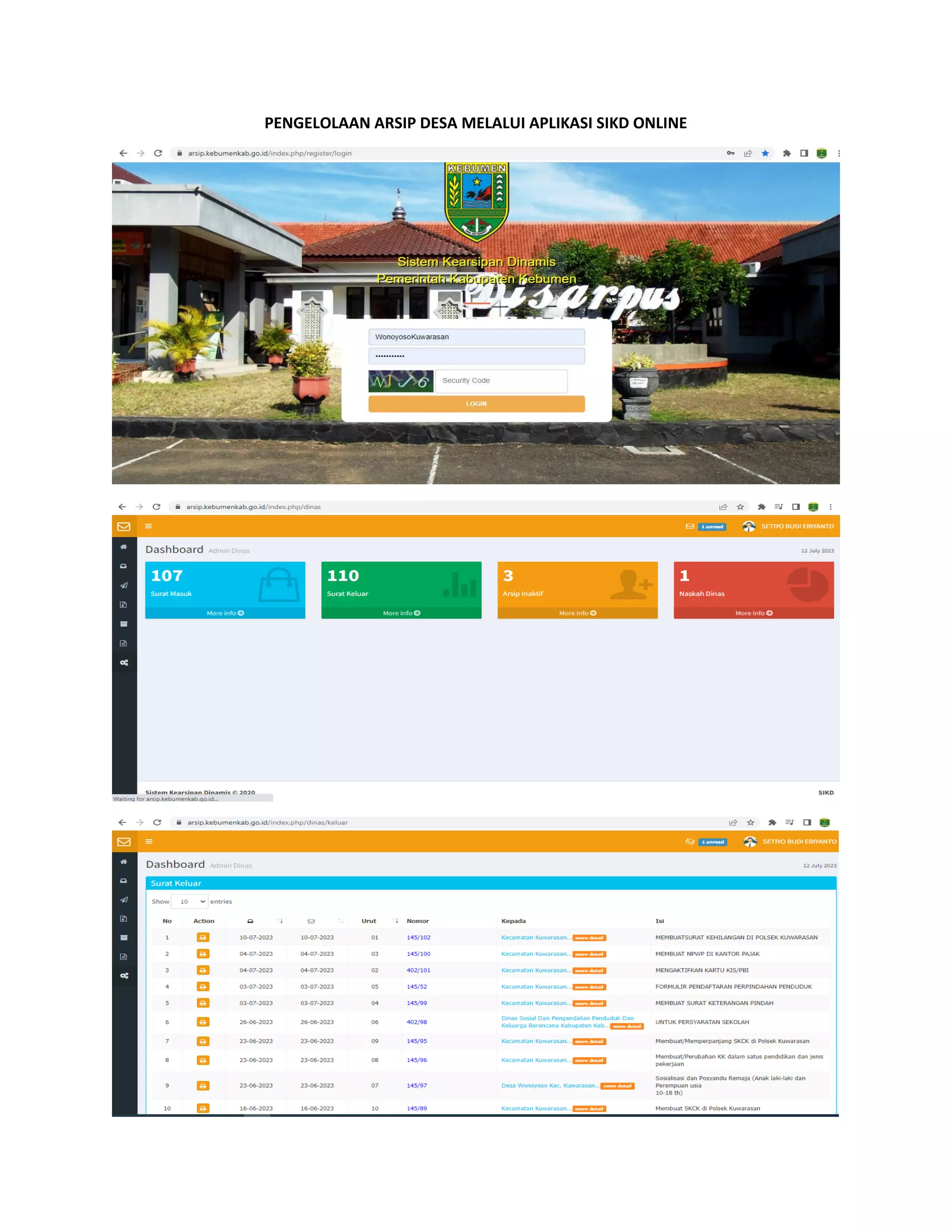 PENGELOLAAN ARSIP DESA MELALUI APLIKASI SIKD | PDF