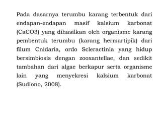 Terumbu karang (coral reef) | PPTX