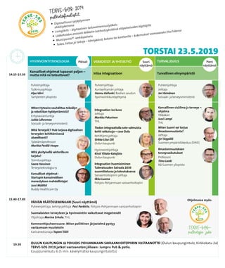 TERVE-SOS 2109 ohjelma | PDF