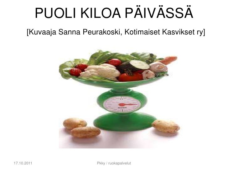 Terveellinen ravinto ammattioppilaitoksissa