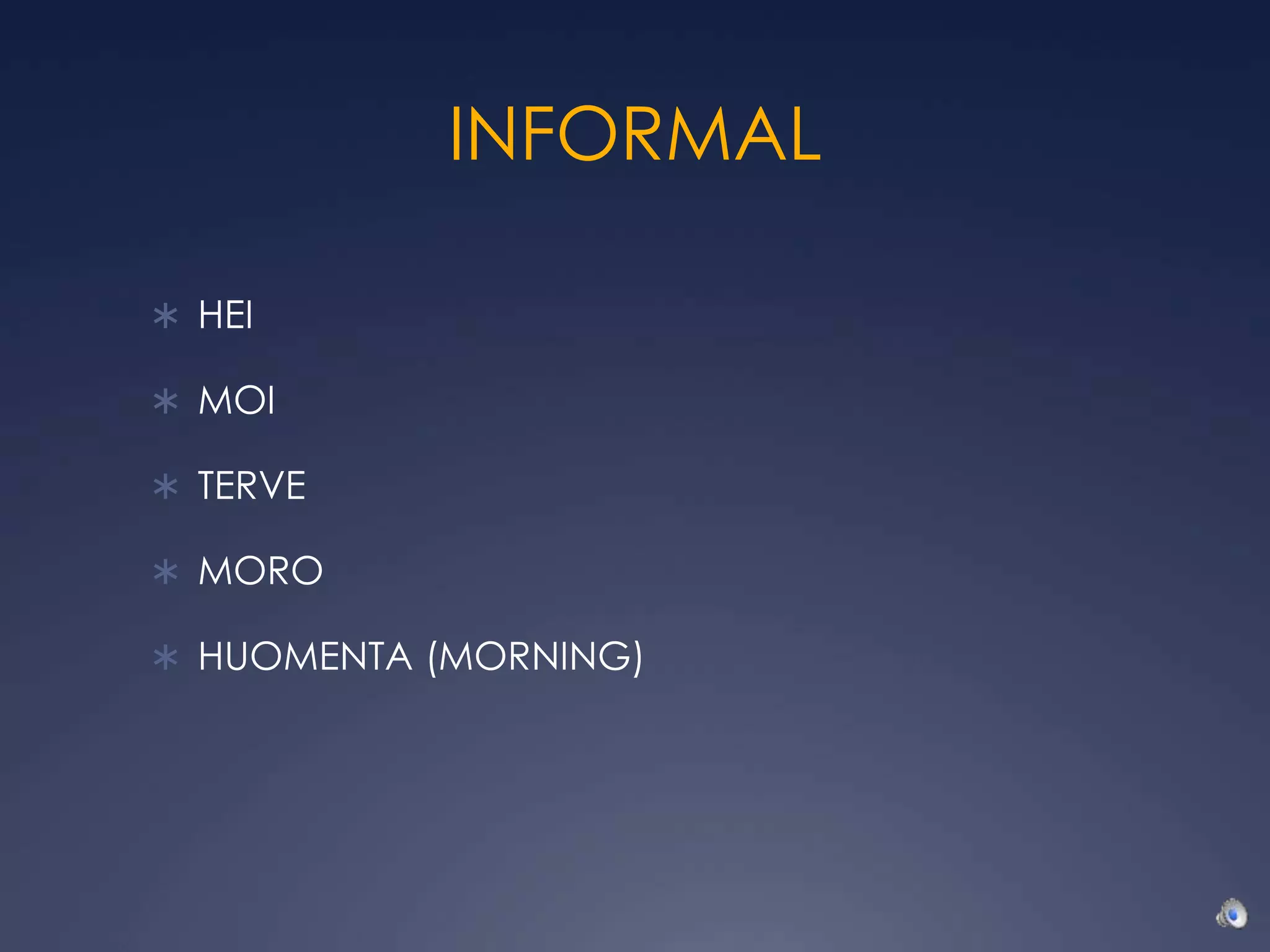 Finnish Greetings | PPTX
