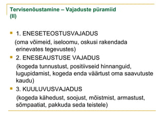Tervisenõustamine alex trope | PPT
