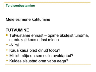 Tervisenõustamine alex trope | PPT