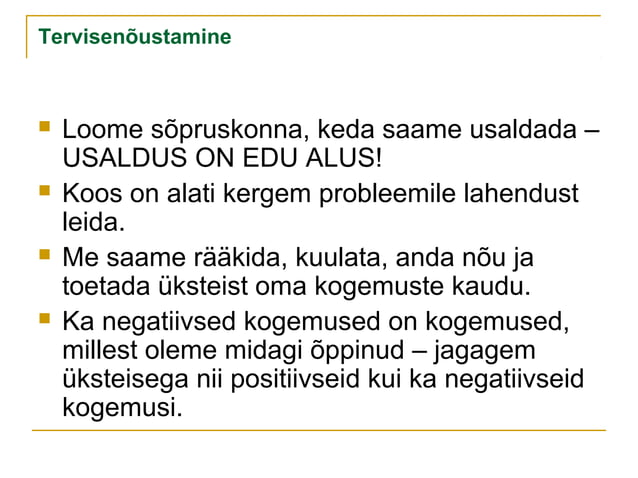 Tervisenõustamine alex trope | PPT