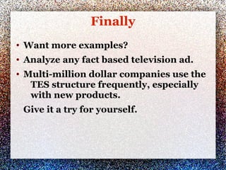 The TES Structure in Writing | PDF