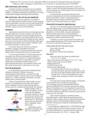 Construiește un spectrometru (spectroscop) | PDF