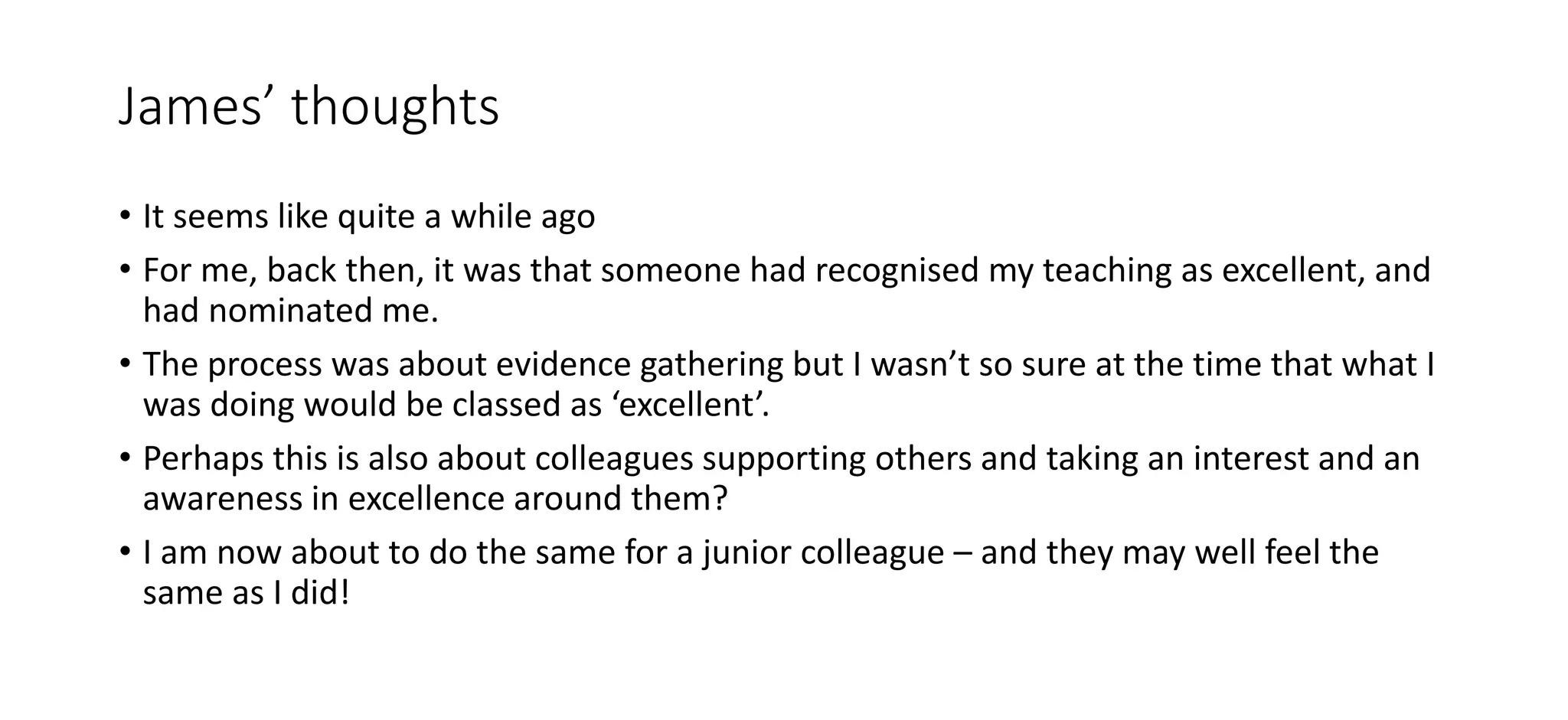 Teaching Excellence Series: The Educator Perspective | PDF ...