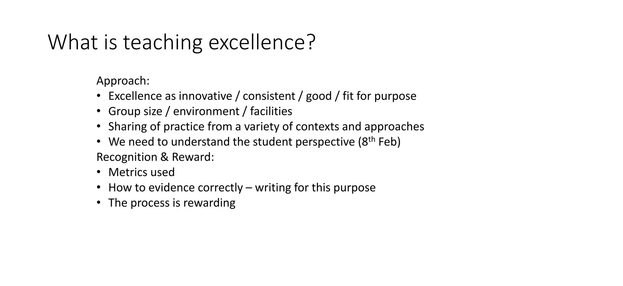 Teaching Excellence Series: The Educator Perspective | PDF ...