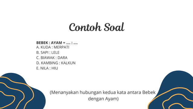 Tes Analogi (Definisi dan Contoh-Contoh Soal Analogi) | PDF