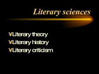 Theory of Literature | PPT