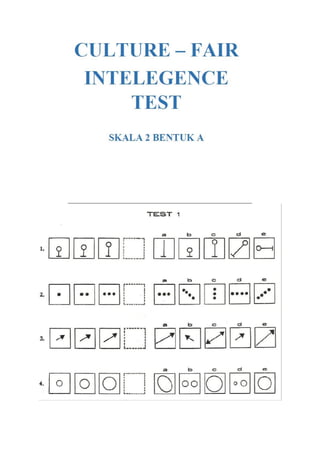 Alat Tes CFIT 2A dan 2B | PDF