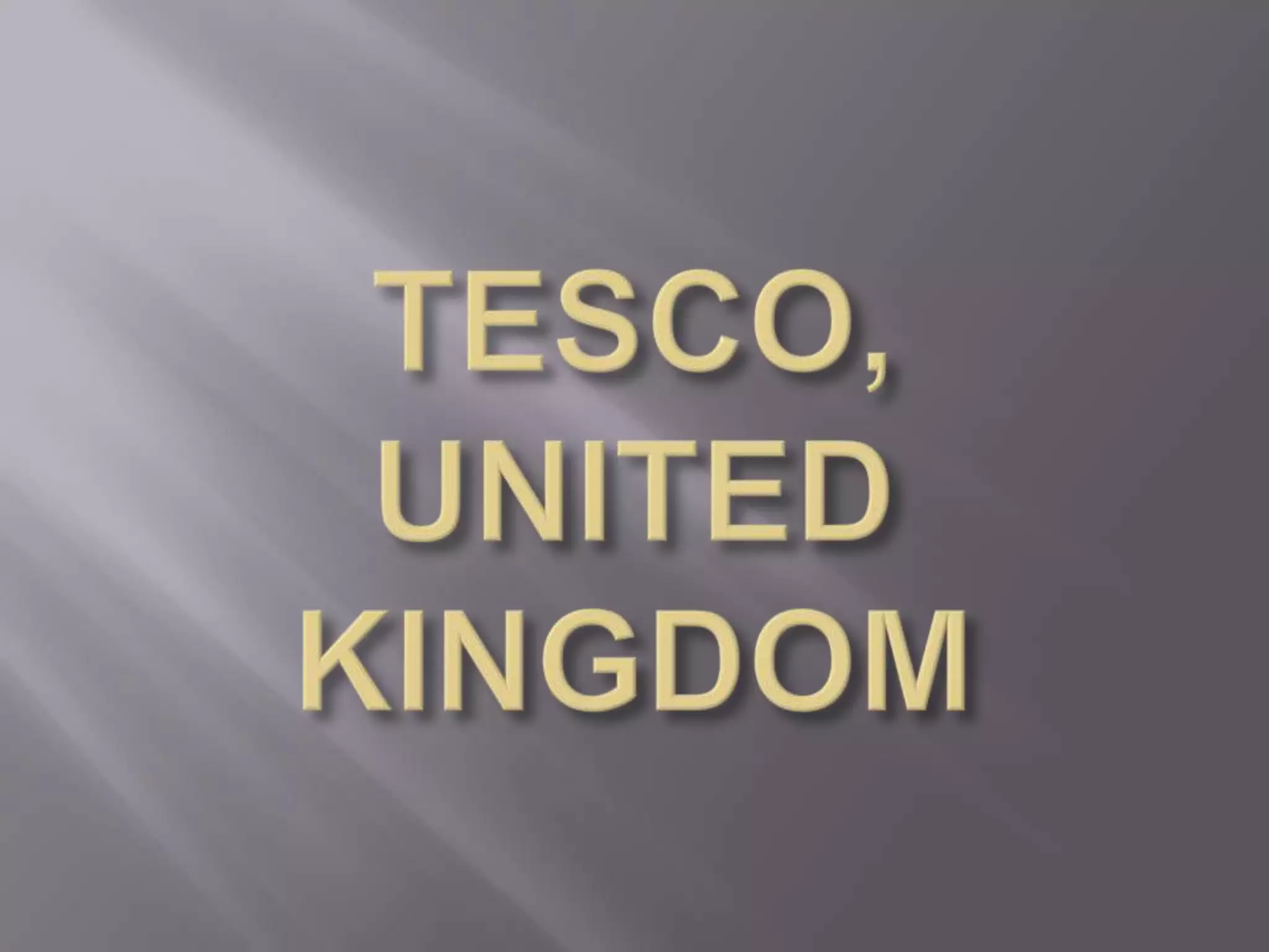 Tesco | PPT