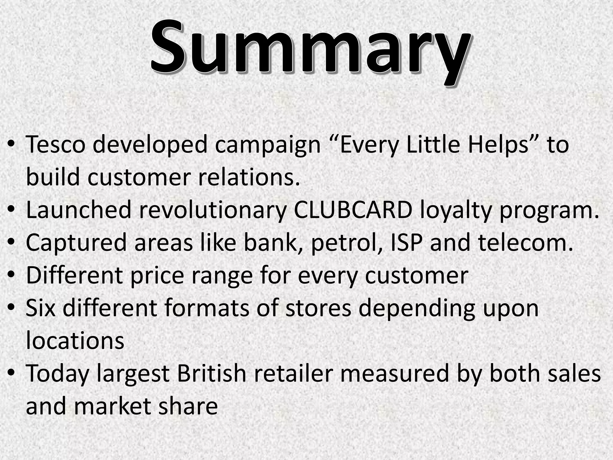 Tesco | PDF