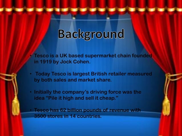 Tesco | PPT | Free Download