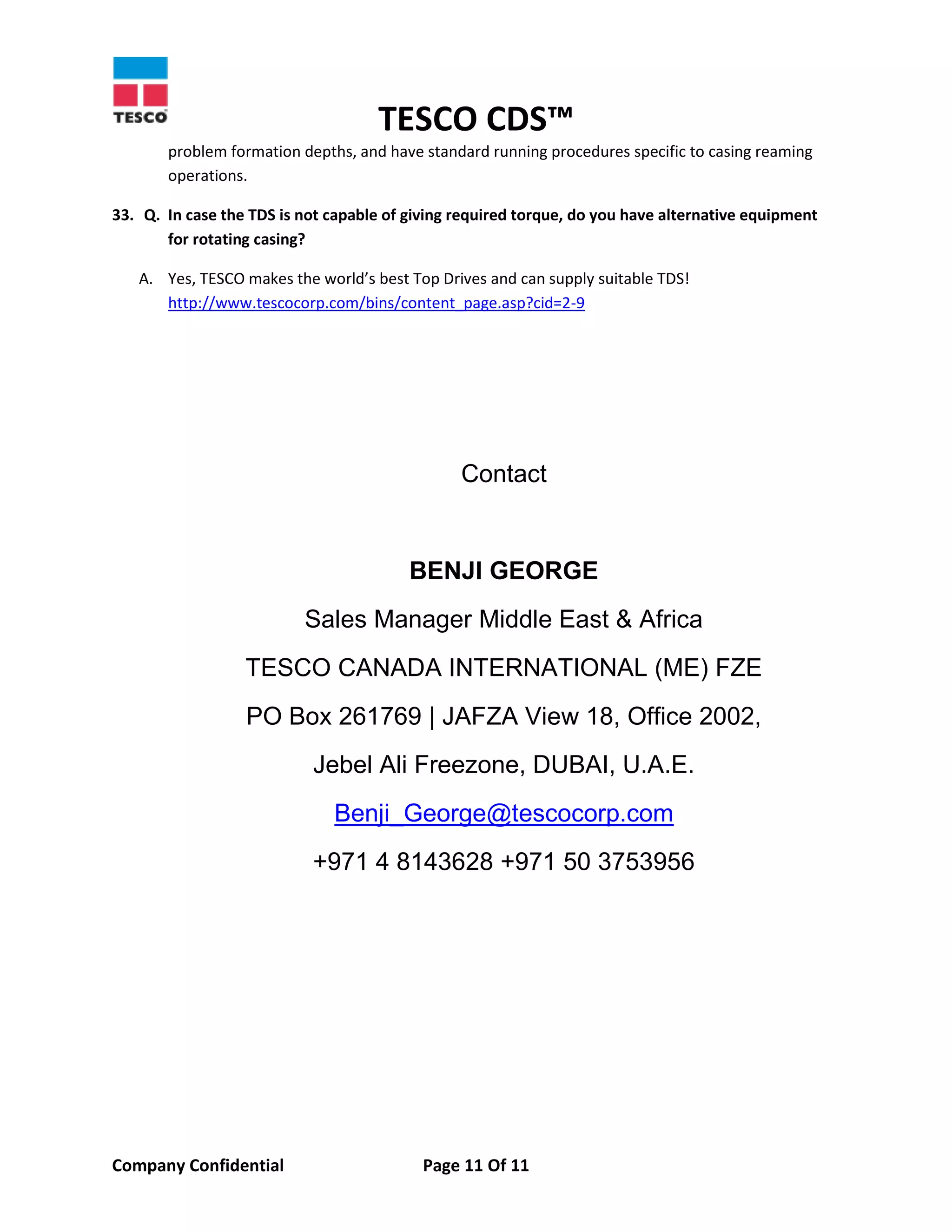 Tesco CDS Questions & Answers | PDF