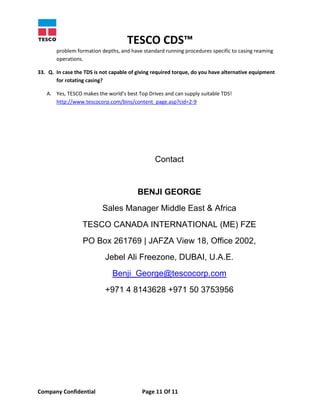 Tesco CDS Questions & Answers | PDF