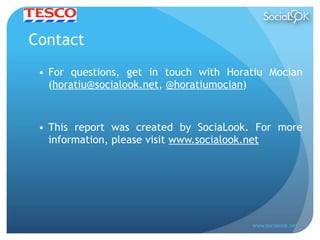 Tesco Twitter Communication Analysis - SociaLook | PDF
