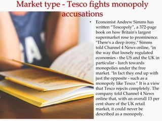 Tesco industry analysis | PPTX