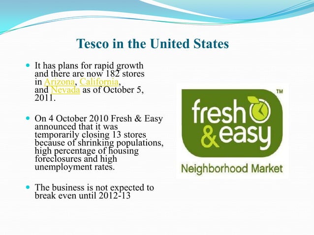 Tesco international global marketing | PPT