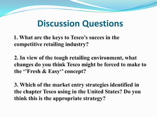 Tesco international global marketing | PPT