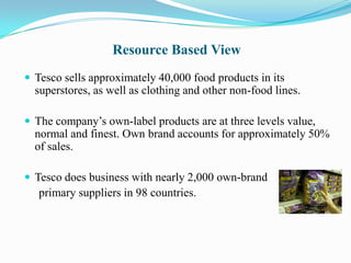 Tesco international global marketing | PPTX