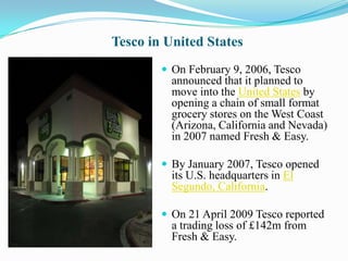 Tesco international global marketing | PPT