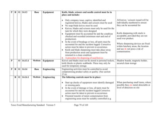 Tesco lotus Food Manufacturing Standard | PDF