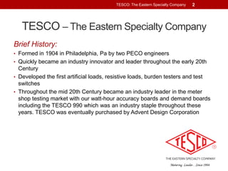 TESCO Meter Services | PPTX