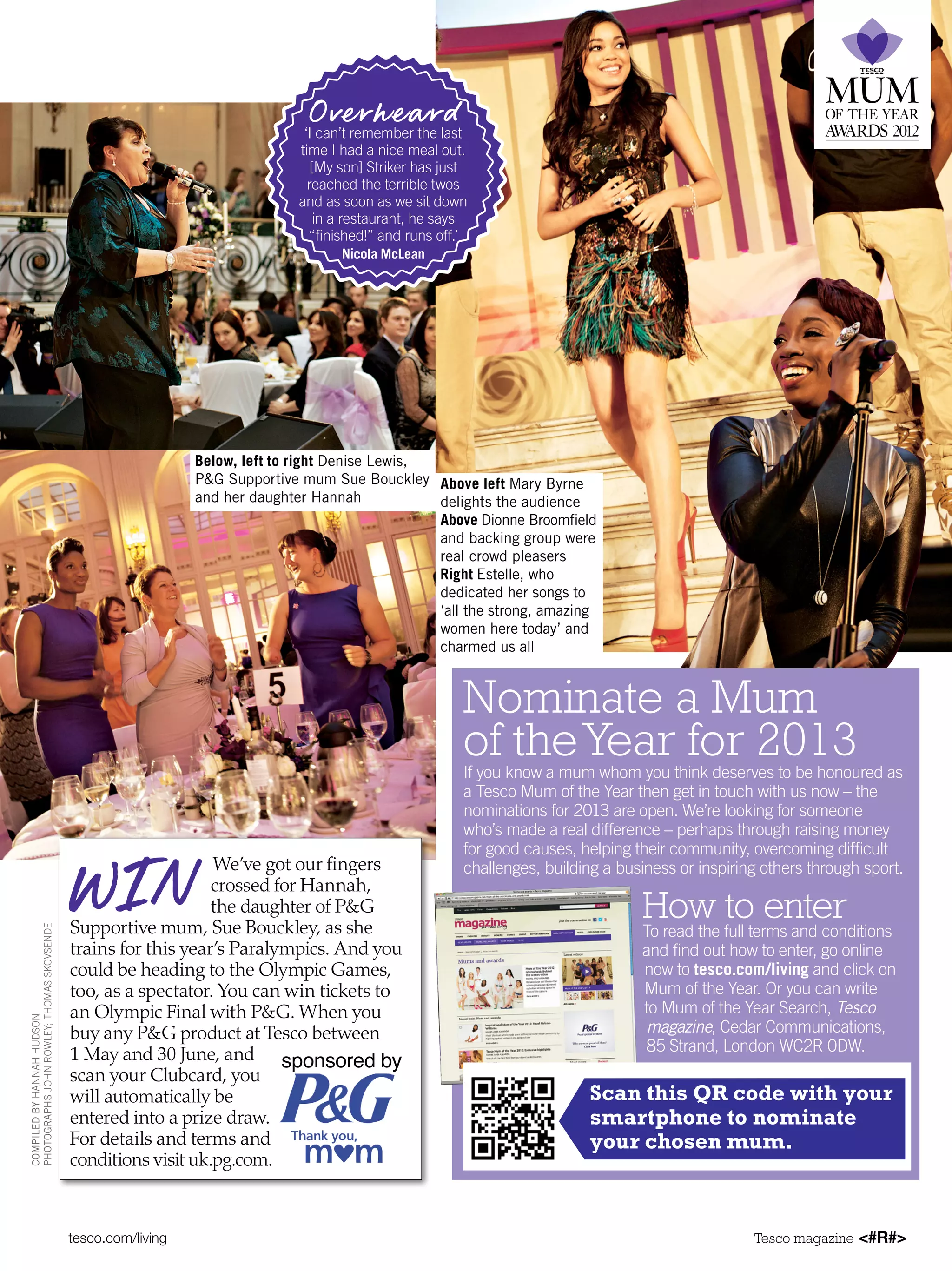 Tesco Mum Of The Year Awards | PDF