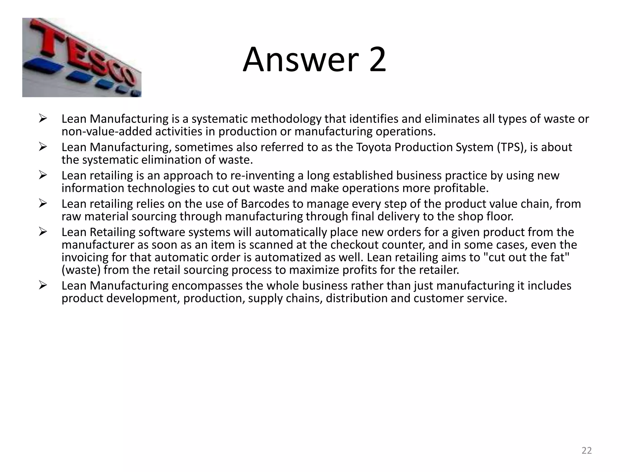 Tesco operations and supply chain | PPTX