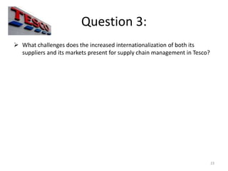 Tesco operations and supply chain | PPTX