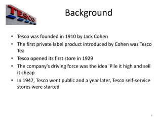 Tesco operations and supply chain | PPTX