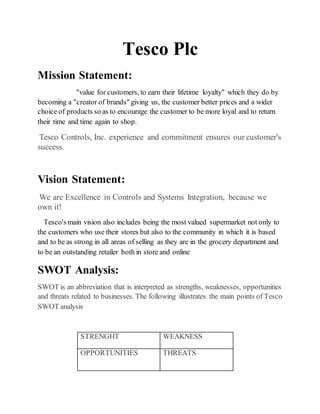 Tesco plc | DOCX