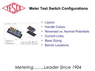Test Switch Operation, Specifications & Accesories | PPT