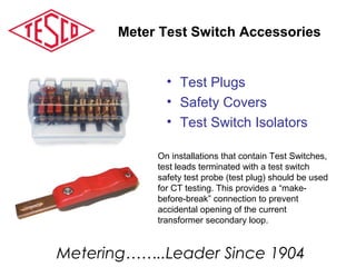 Test Switch Operation, Specifications & Accesories | PPT